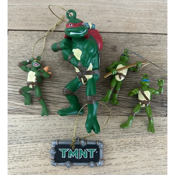 Holiday | Teenage Mutant Ninja Turtles Christmas Ornaments Lot Of 5 ...
